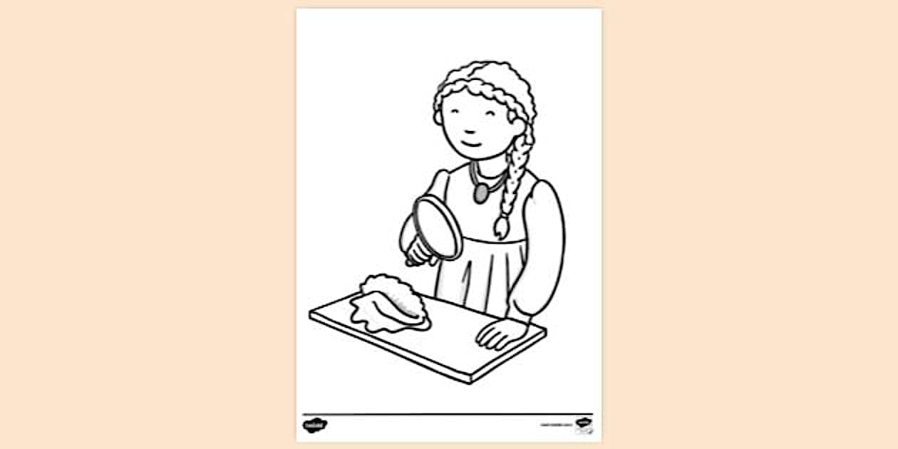 Child Doing Science Colouring Sheet | Colouring Sheets