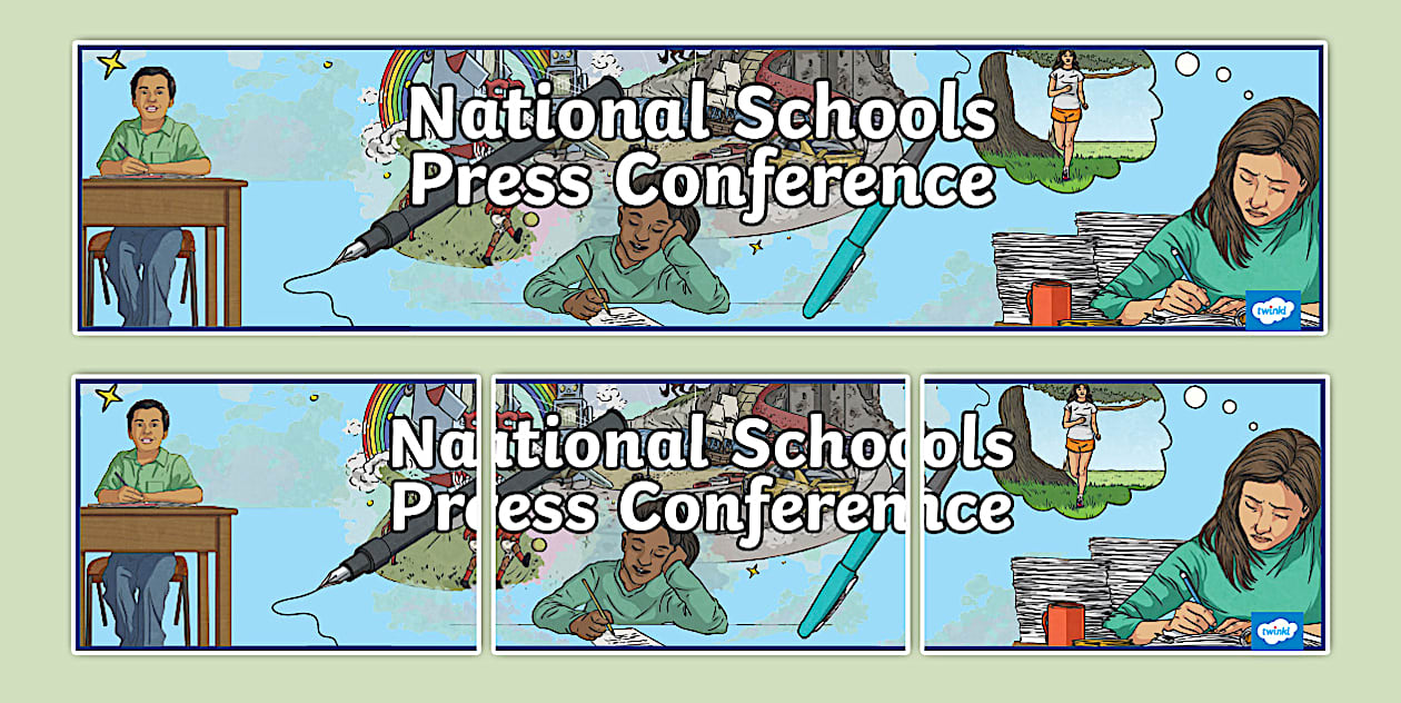 * NEW * National Schools Press Conference Display Banner