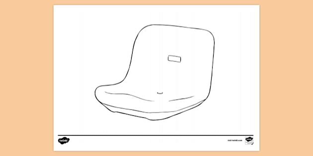 Plastic Seat Colouring Sheet | Colouring Sheets - Twinkl