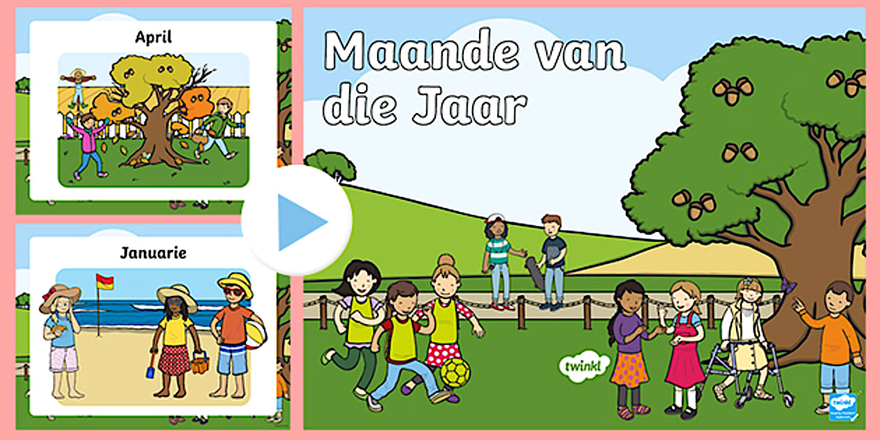 Maande van die Jaar Powerpoint - Twinkl