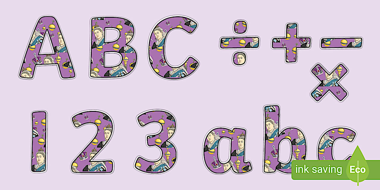 Queen Victoria Display Lettering - Twinkl - KS2