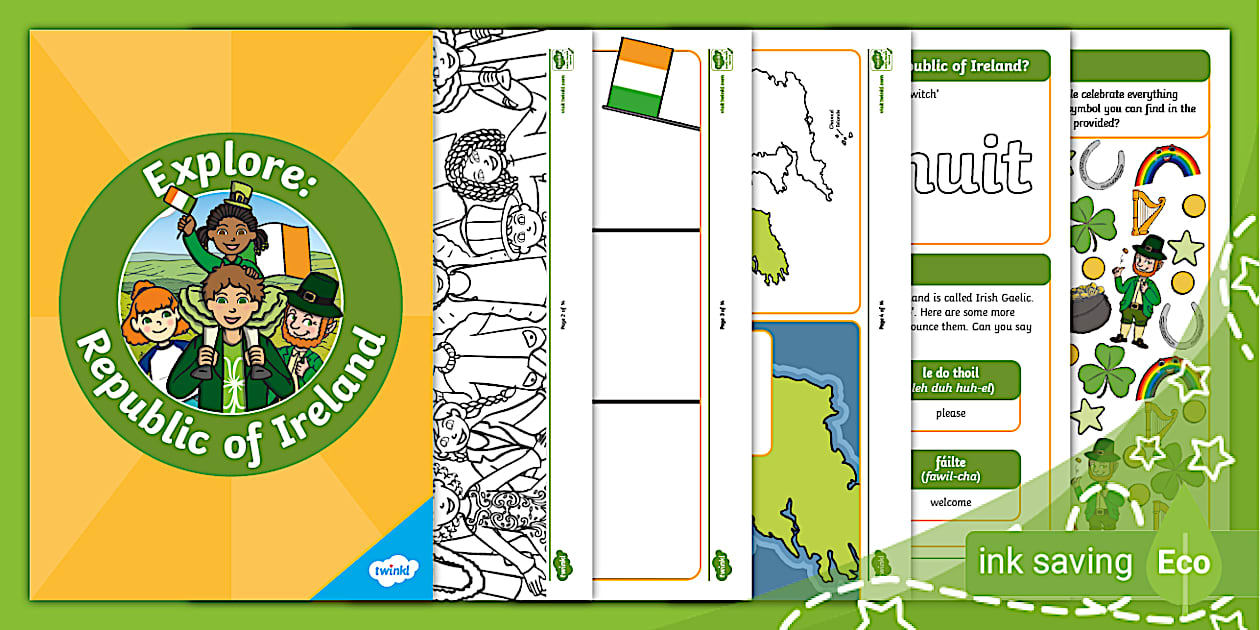 Explore: Ireland Activity Booklet (teacher made) - Twinkl