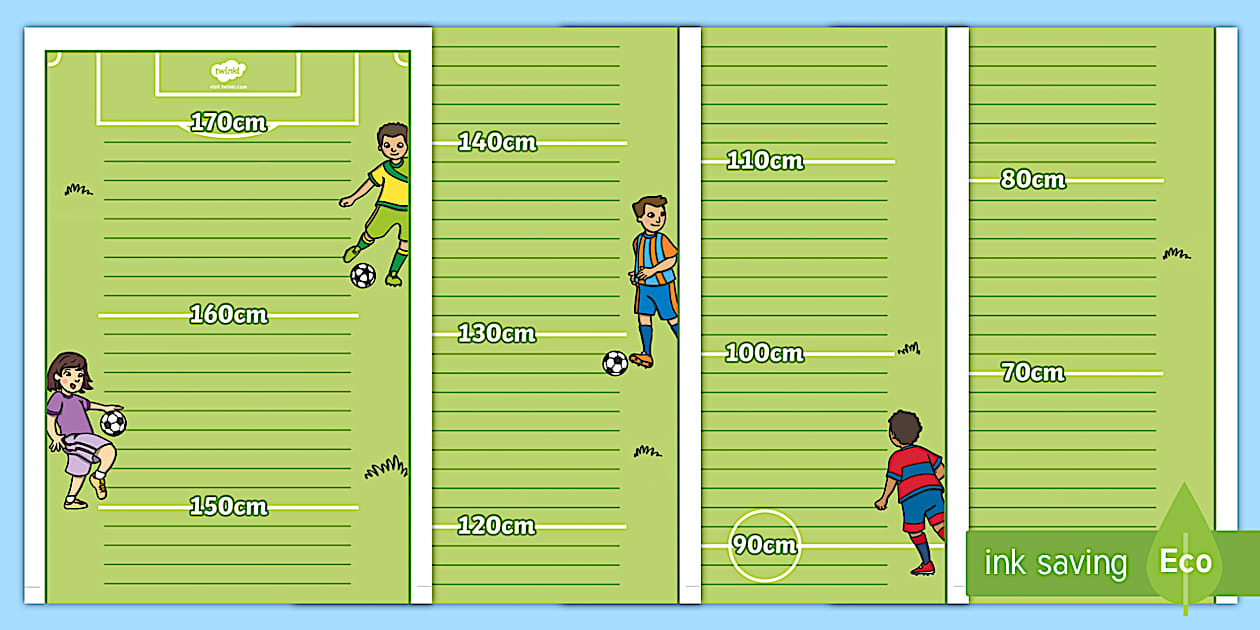 Football Height Chart (teacher made) - Twinkl