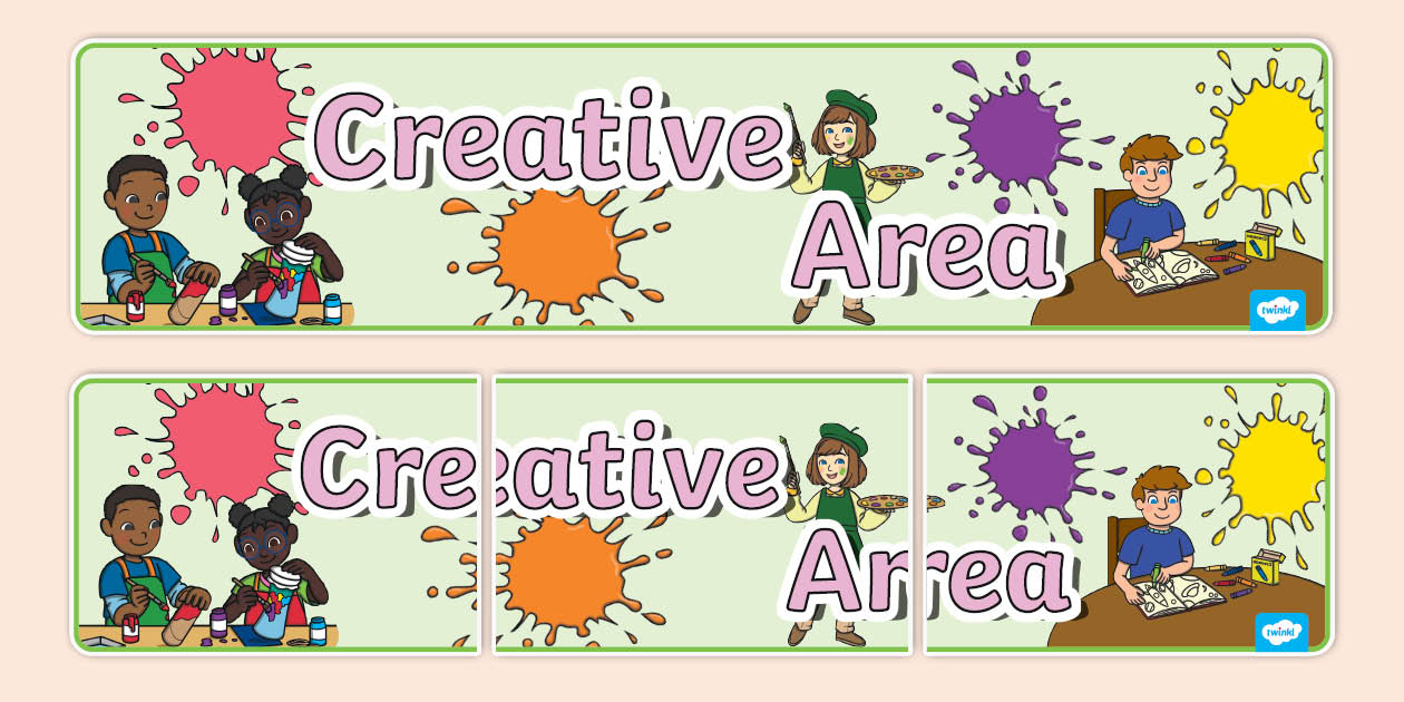 👉 Creative Area Sign (teacher made) - Twinkl
