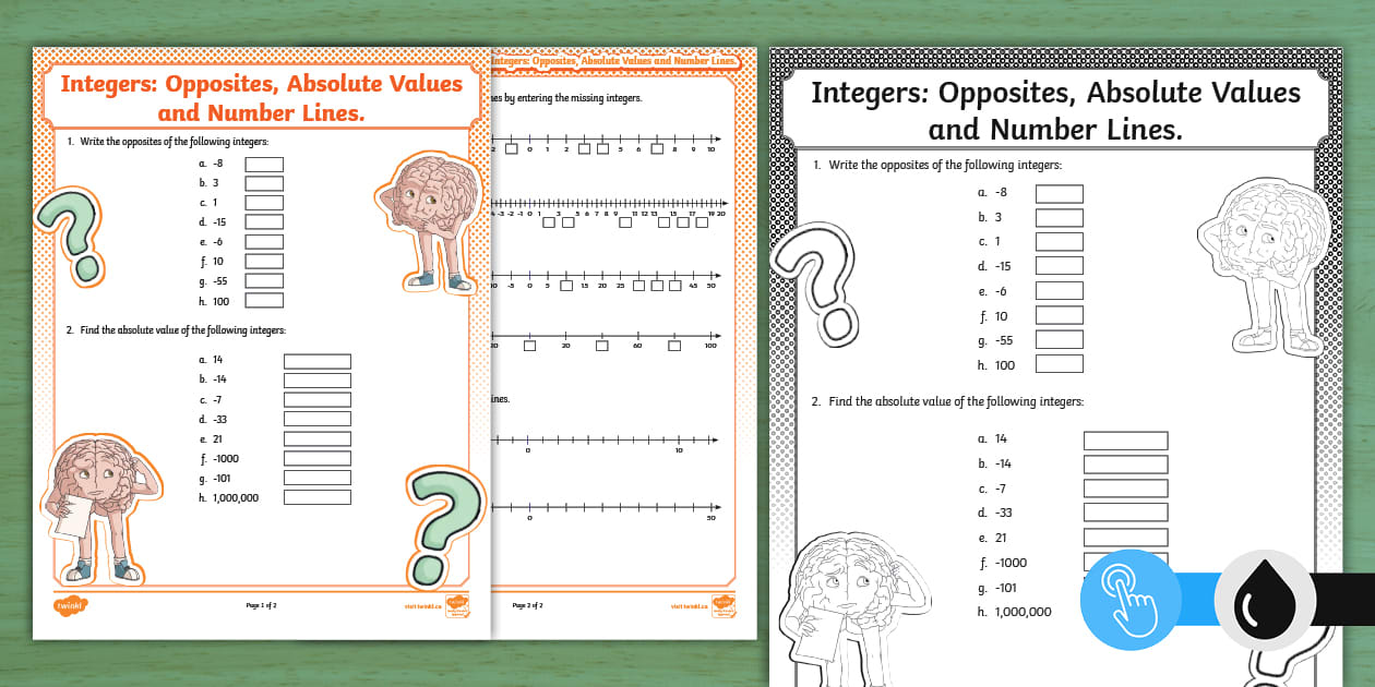 Grade 6 Integers Mathematics Assessment - Version 1