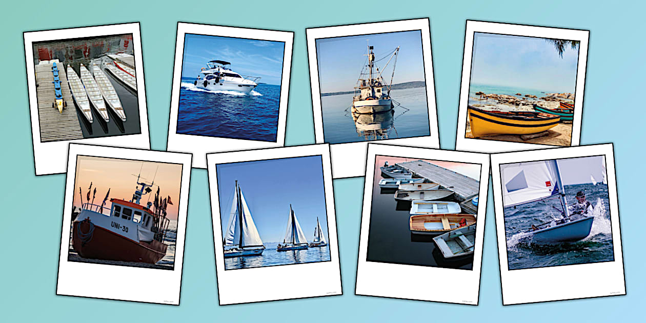 Boats Instant Photo Style Display Images - Twinkl