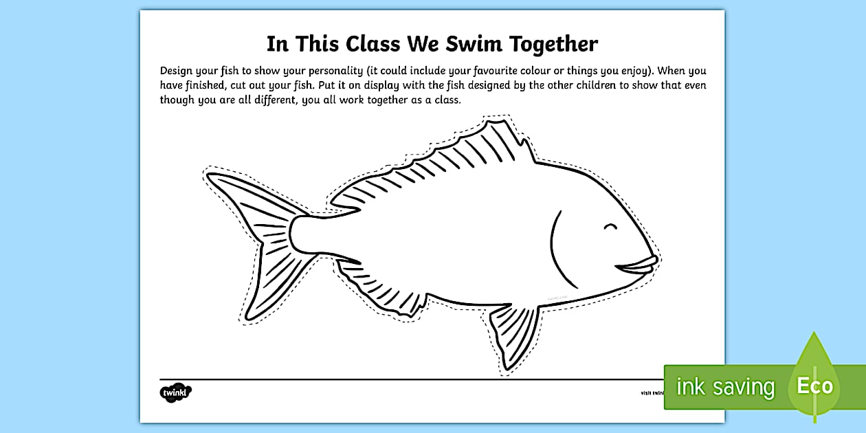 In This Class We Swim Together Worksheet / Worksheet