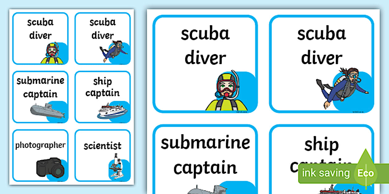 Deep Sea Explorer Role Play Badges (teacher made) - Twinkl