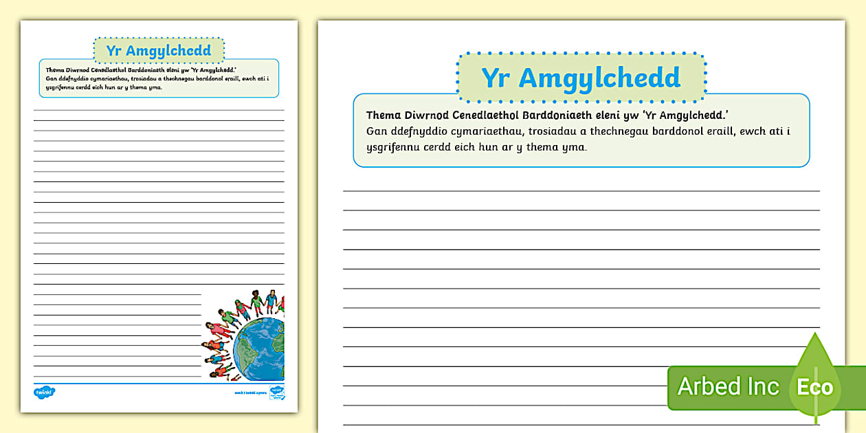 Cerdd yr Amgylchedd (teacher made) - Twinkl