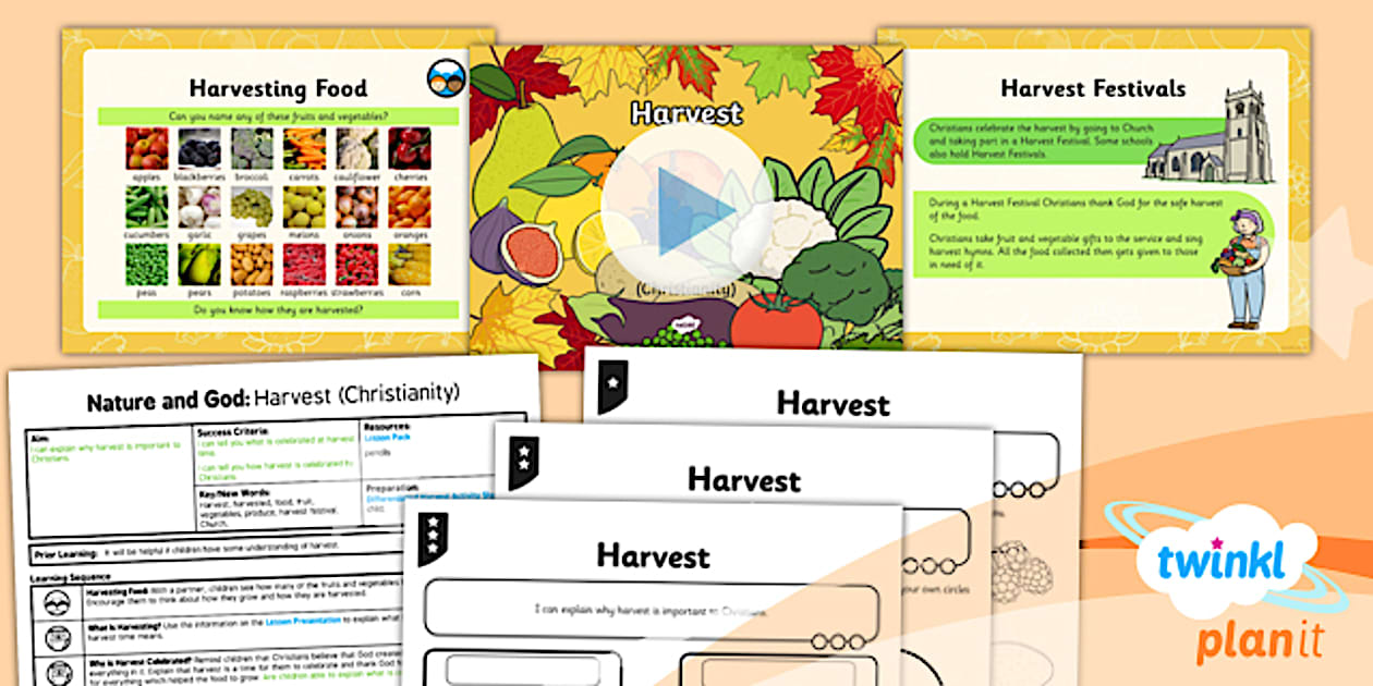 Harvest RE lessons in KS1 - Nature and God Year 2 Lesson
