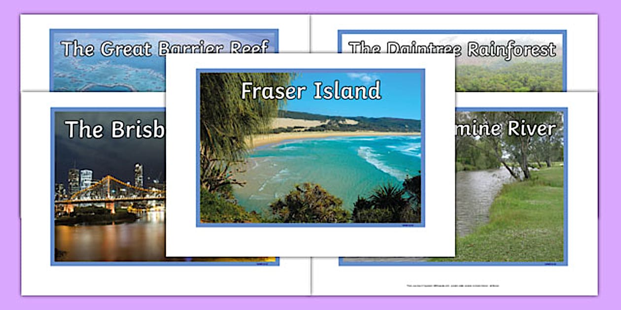 Editable Queensland Natural Features Photo Pack - Twinkl