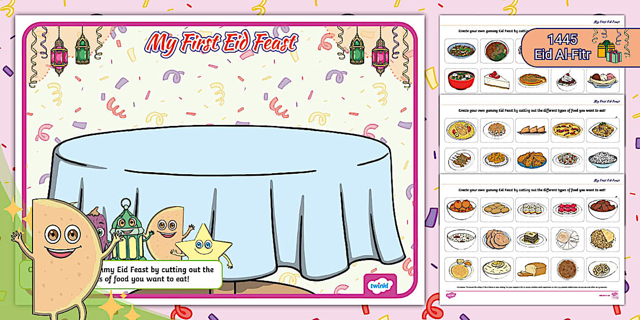 My First Eid Feast Cutting Activity (teacher made) - Twinkl