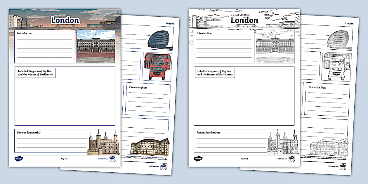 KS2 London Non-Chronological Report Template (teacher made)
