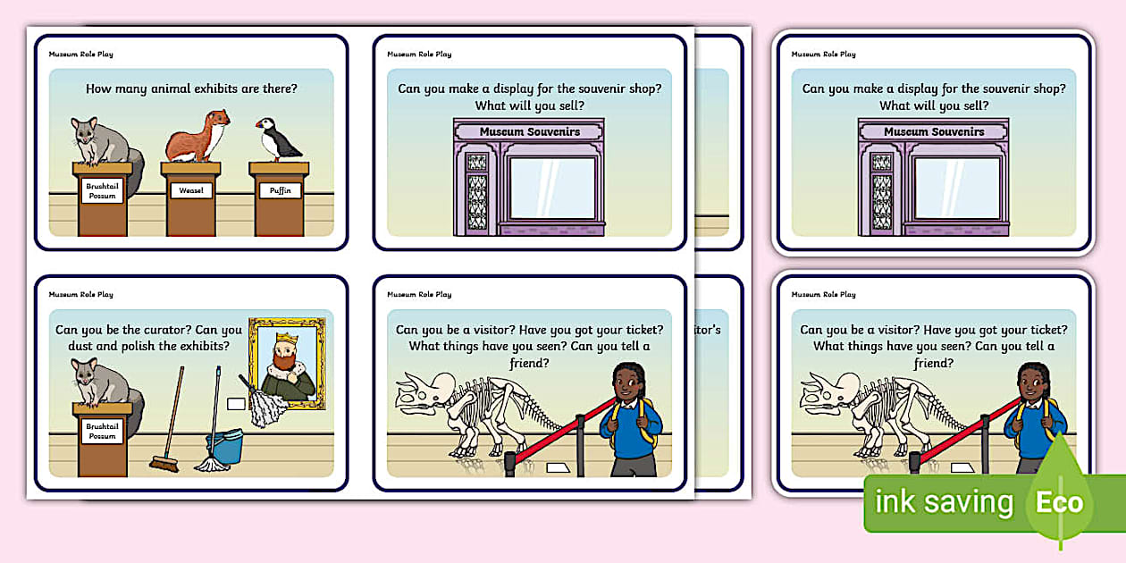Museum Role Play Challenge Cards