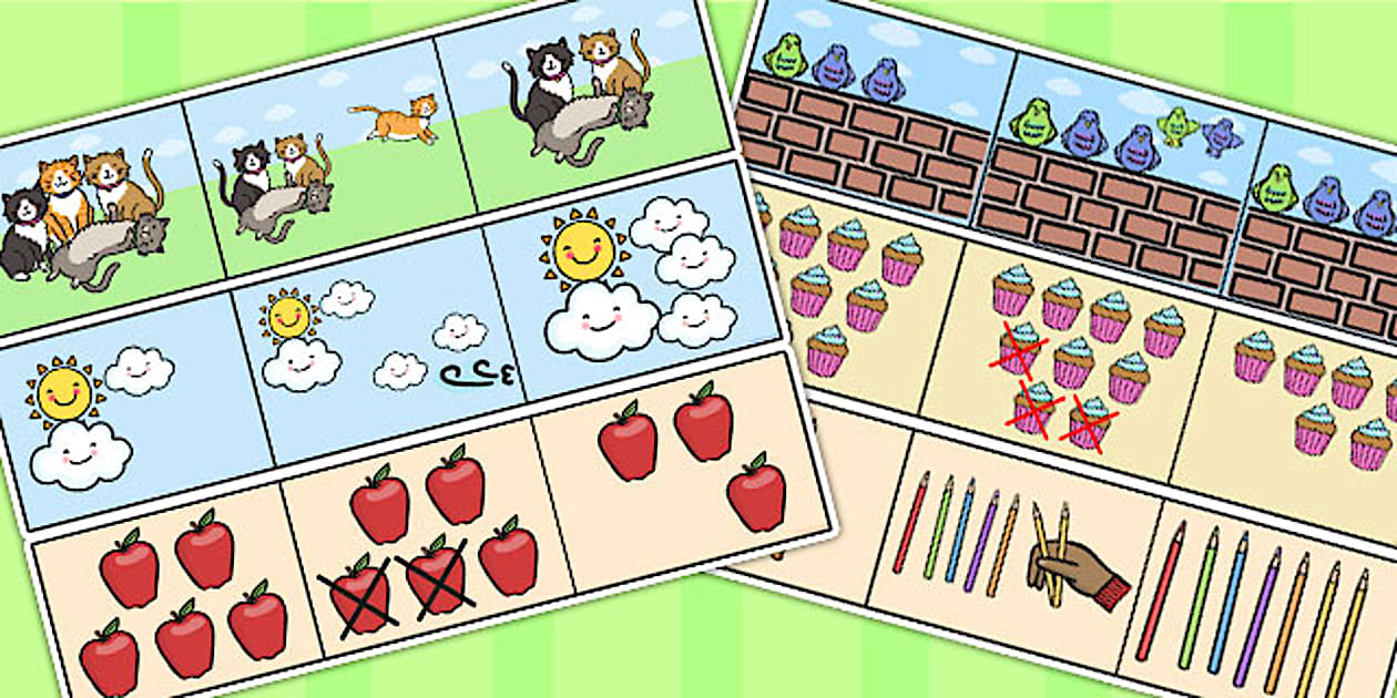 Editable Counting Picture Stories (teacher made) - Twinkl