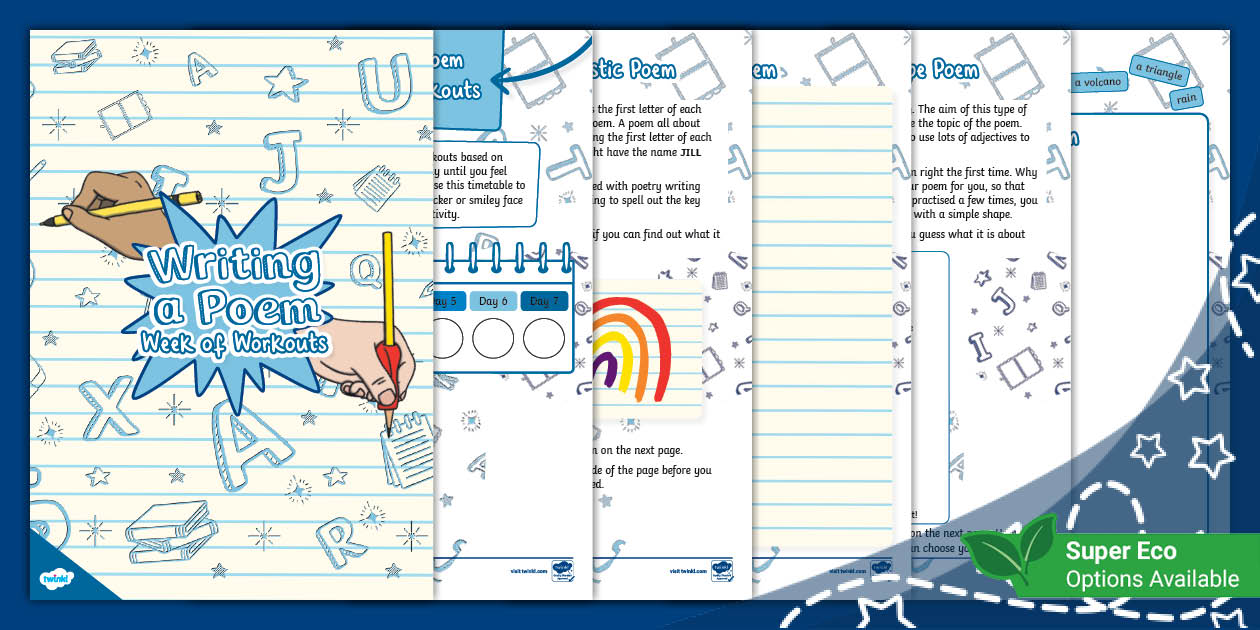 Writing a Poem Week of Workouts (Ages 5 - 7) - Twinkl