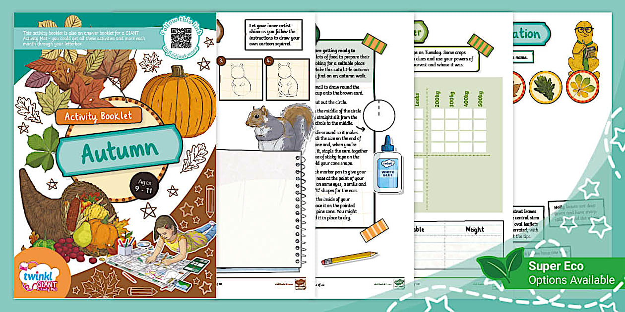 Autumn Activity Booklet (new version) (Ages 9 - 11) - Twinkl