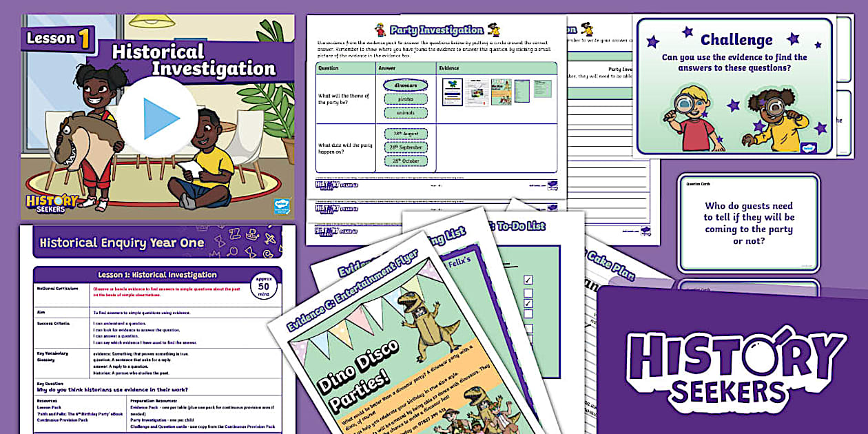 History Seekers: KS1: Historical Enquiry: Lesson 1 - Twinkl