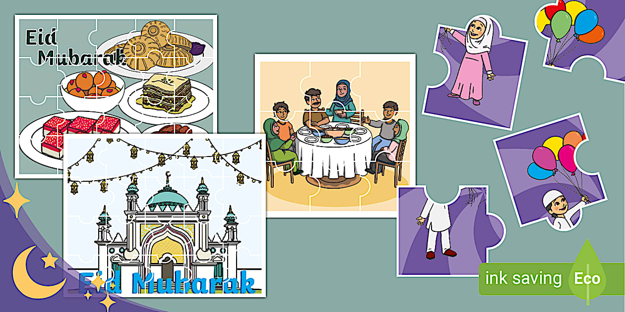 Eid Puzzle (teacher made) - Twinkl
