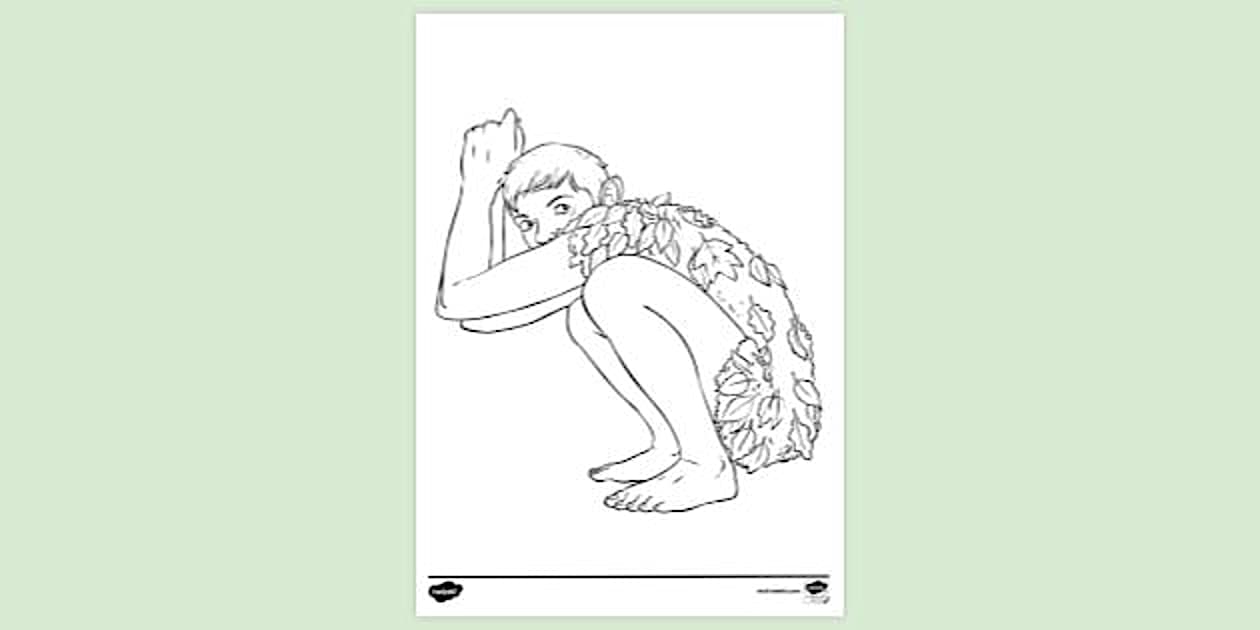 Ghillie Dhu Colouring | Colouring Sheets