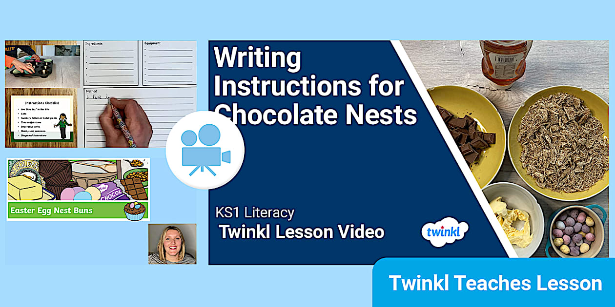KS1 (Ages 5-7) Literacy: Easter Recipe Instructions Video