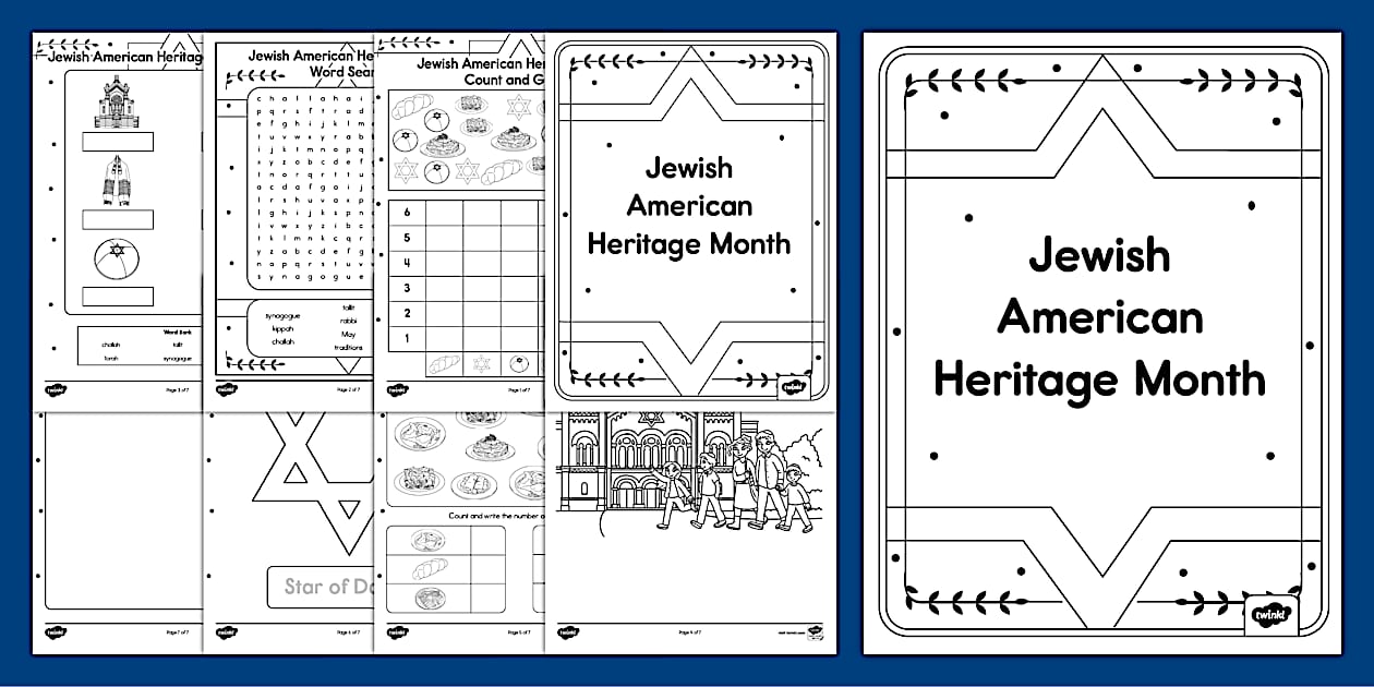 Jewish American Heritage Month Activity Booklet - Twinkl
