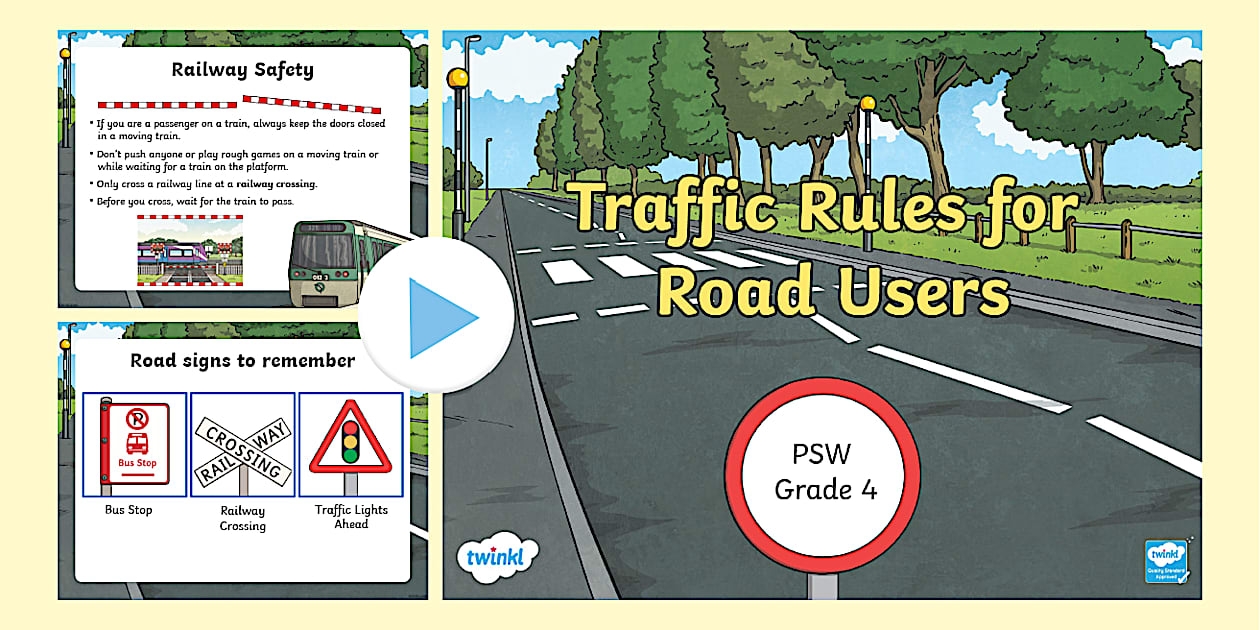 Traffic Rules for Road Users PowerPoint | Twinkl ZA - Twinkl