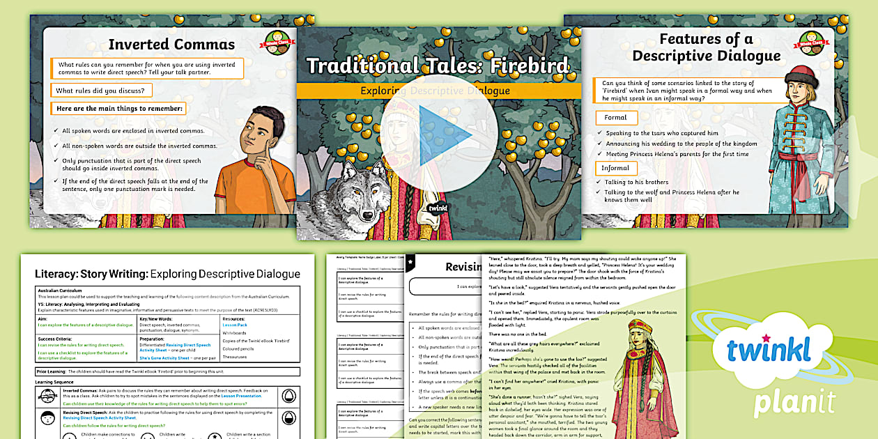 Year 5 Firebird: Story Writing (6) Lesson (teacher made)