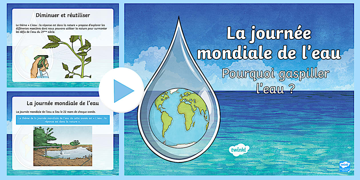 PowerPoint : la journée mondiale de l'eau - Twinkl