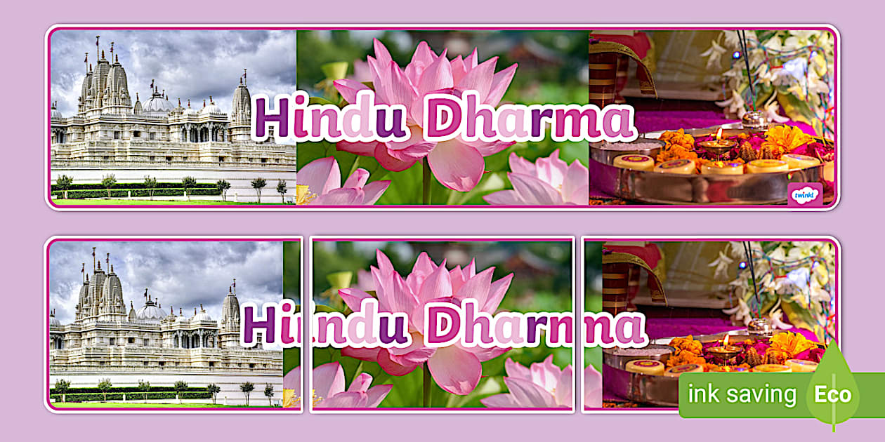 Hindu Dharma Photo Display Banner | Twinkl (teacher made)