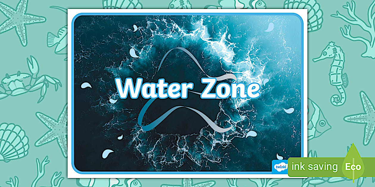 Water Zone Display Poster (Teacher-Made) - Twinkl