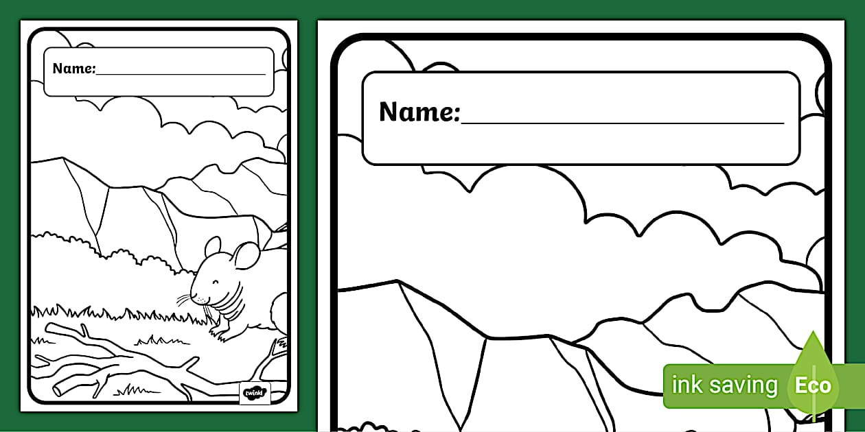 Chinchilla Colouring Book Cover | Book Covers | Twinkl | KS1