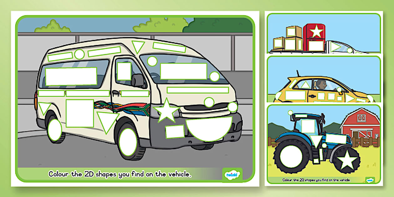 Grade R Transportation 2D Shapes