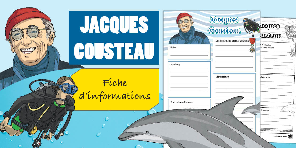 Fiche d'informations : Jacques Cousteau