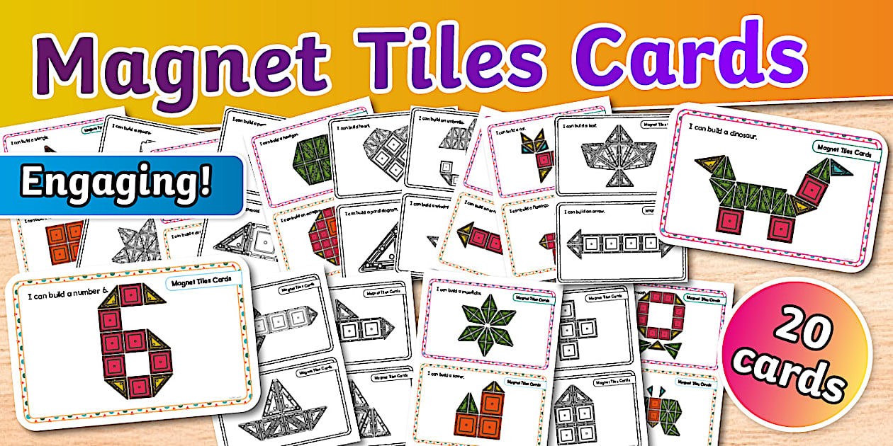 Magnet Tiles Cards