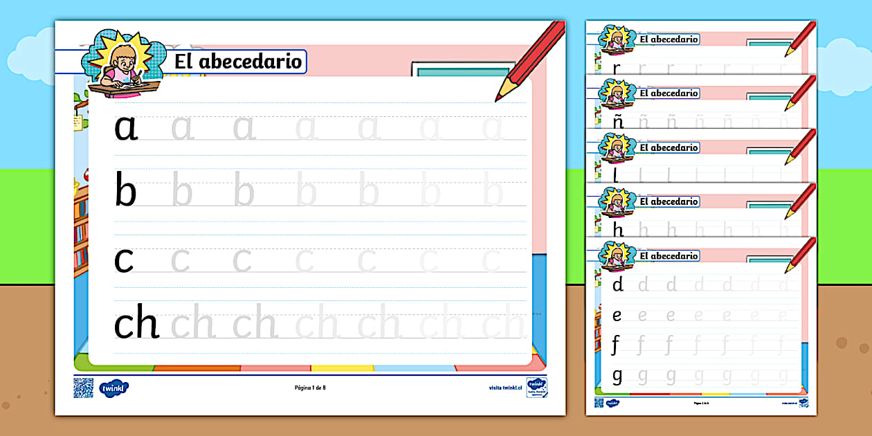 Hoja de Trabajo: Grafomotricidad - Las Letras del Abecedario