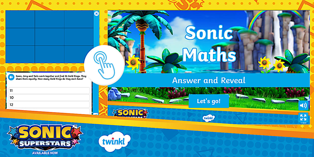FREE! - Sonic: Interactive Maths Answer and Reveal Quiz