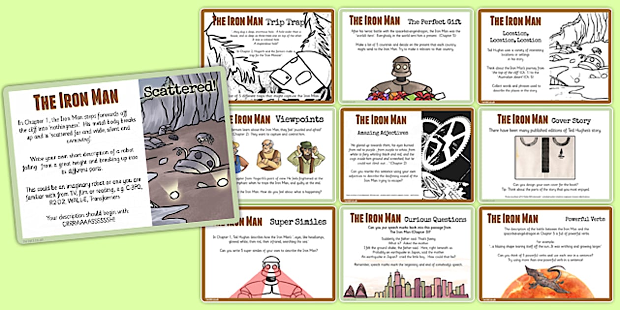 The Iron Man Challenge Cards (teacher made) - Twinkl