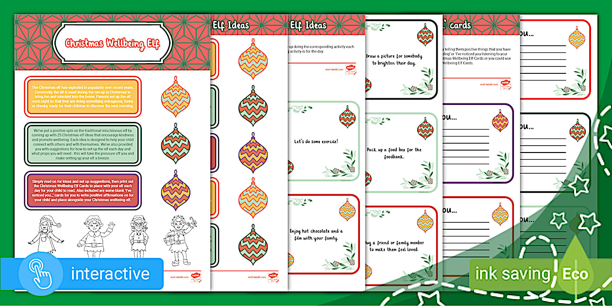 Christmas Elf Wellbeing (teacher made) - Twinkl