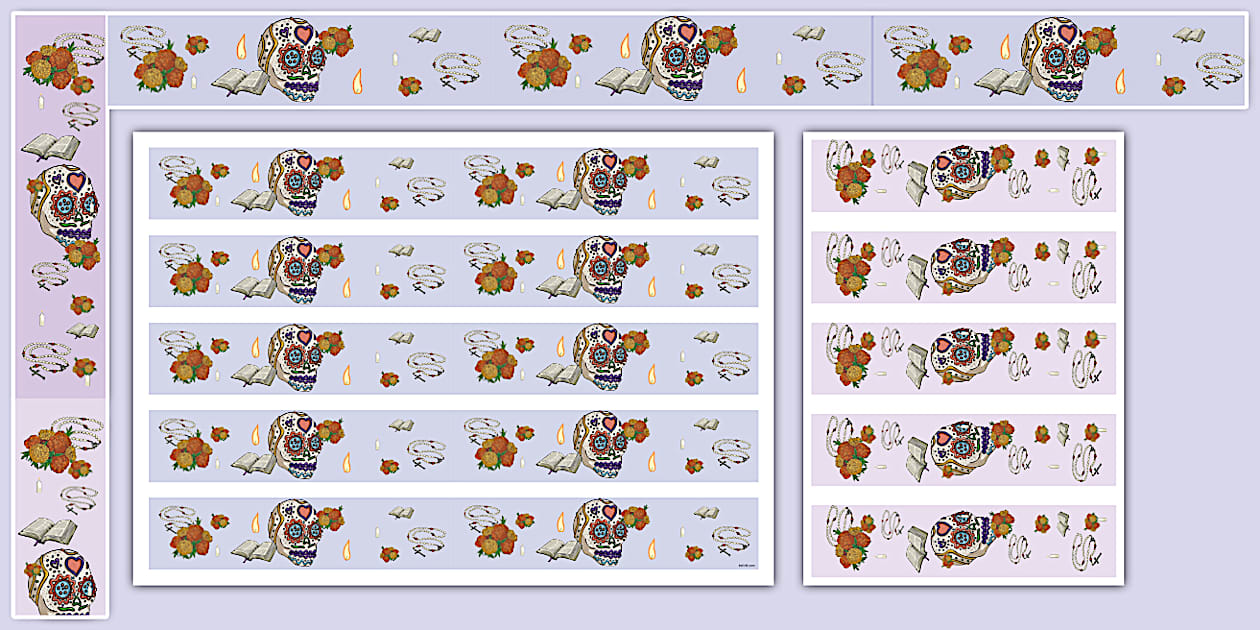 All Souls' Day Display Borders (teacher made) - Twinkl