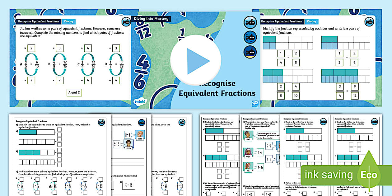 👉 Year 5: Equivalent Fractions Teaching Pack - Twinkl