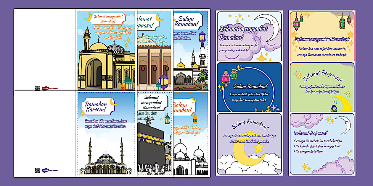 Kad Ucapan Ramadan - Kata-kata Ramadan (teacher made)