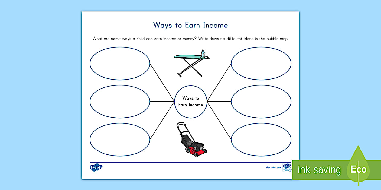 Income Worksheet | Financial Literacy | Twinkl USA - Twinkl