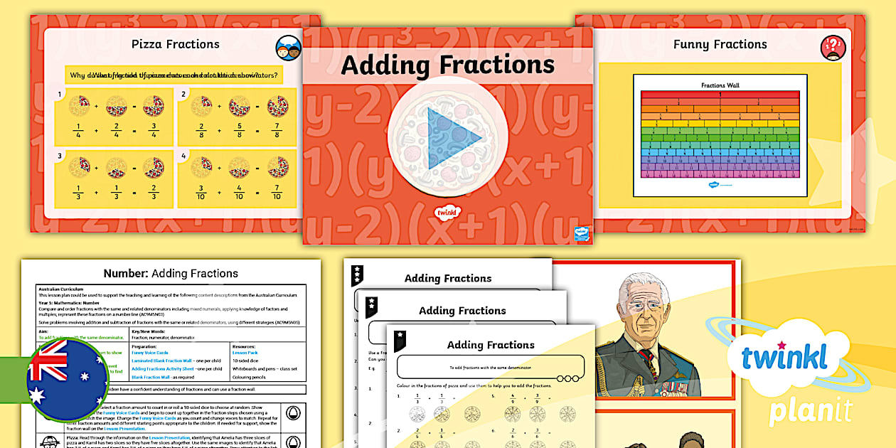 Year 5 Number Add And Subtract Fractions Lesson 1 Twinkl