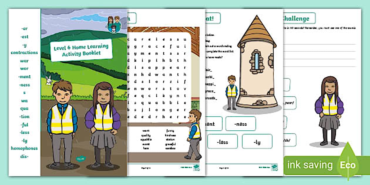 Home Learning Activity Booklet Level 6 Booklet 3 - Twinkl