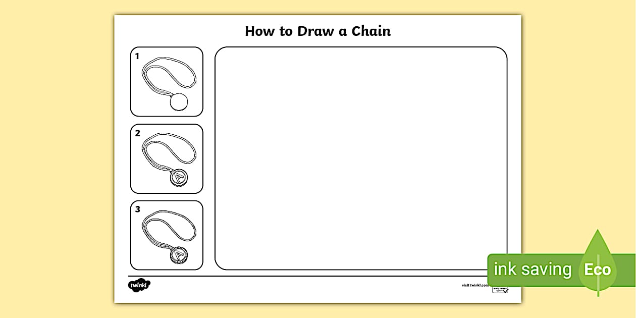 How to Draw a Chain Activity | Drawing and Art | Twinkl KS1