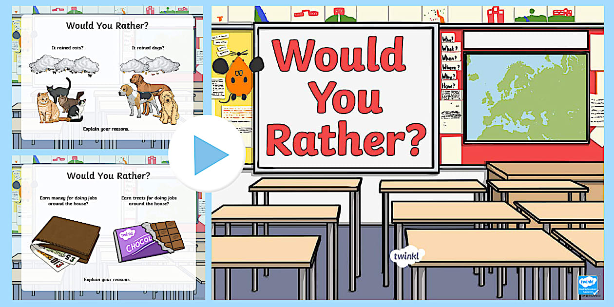 LKS2 End of Year Would You Rather ...? Quiz PowerPoint