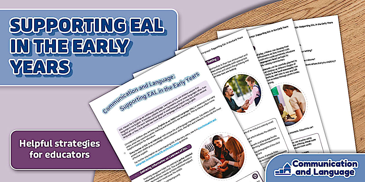 Communication and Language: Supporting EAL in Early Years