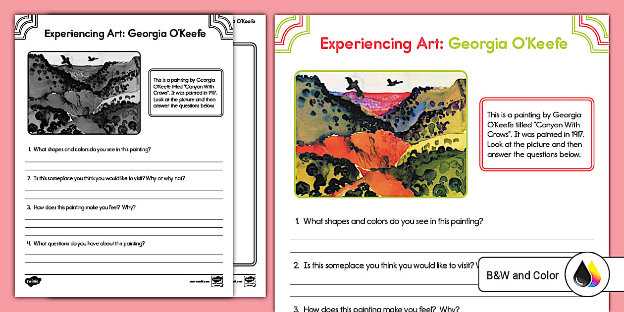 Experiencing Art: Georgia O'Keefe for K-2nd Grade