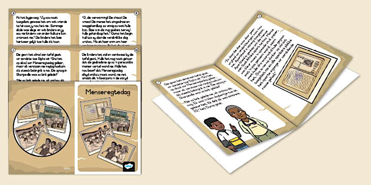 Menseregtedag Mini Boek (teacher made) - Twinkl